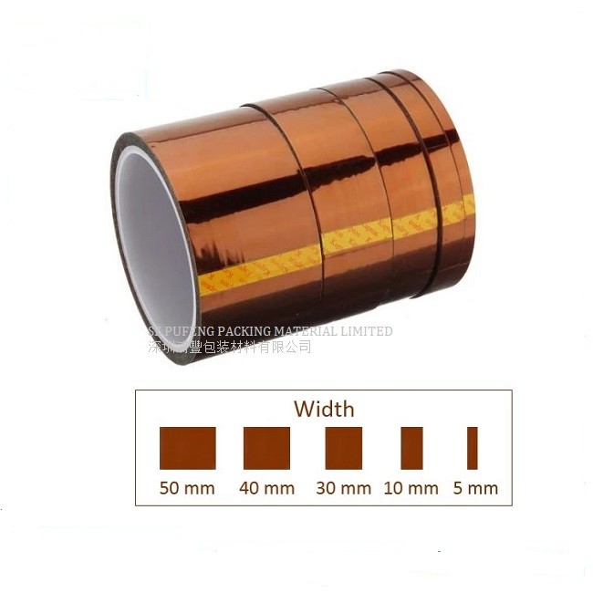 Kapton-Band 500mm der Silikon-klebendes hohen Temperatur 25 Mikrometer